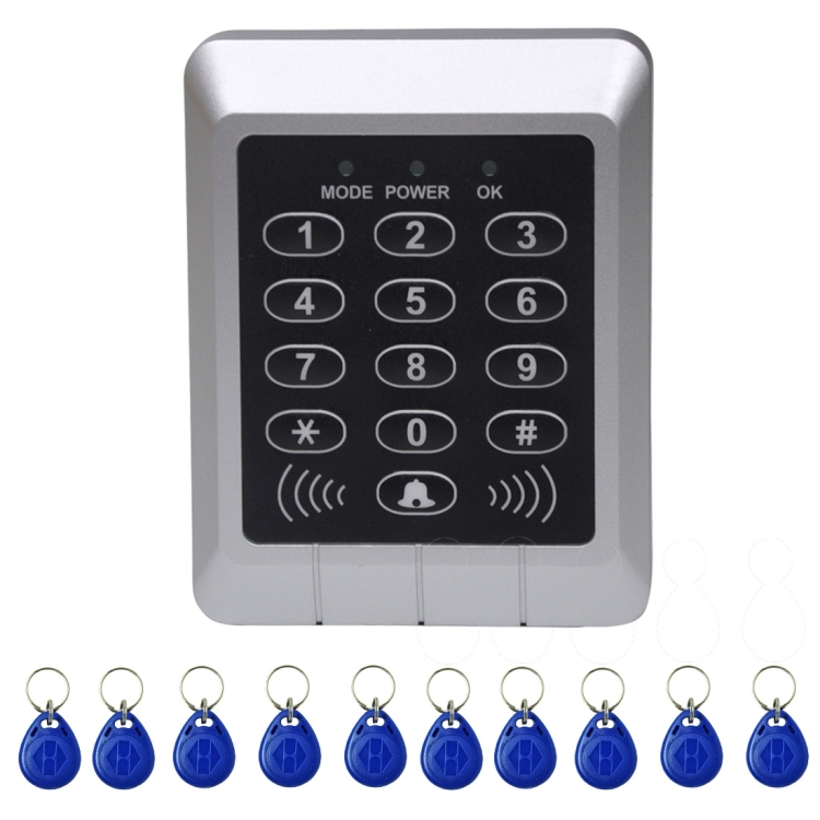 X4 RFID Single Door Access Control System with Keypad & 10 ID Card ...