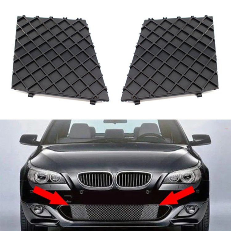 For BMW E60 2003-2010 1 Pair Car Front Bumper Lower Grille Cover ...