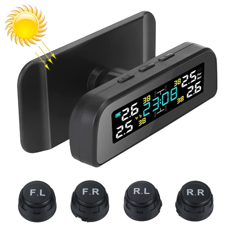 TY17 Car External High Precision Solar Charging Tire Pressure ...