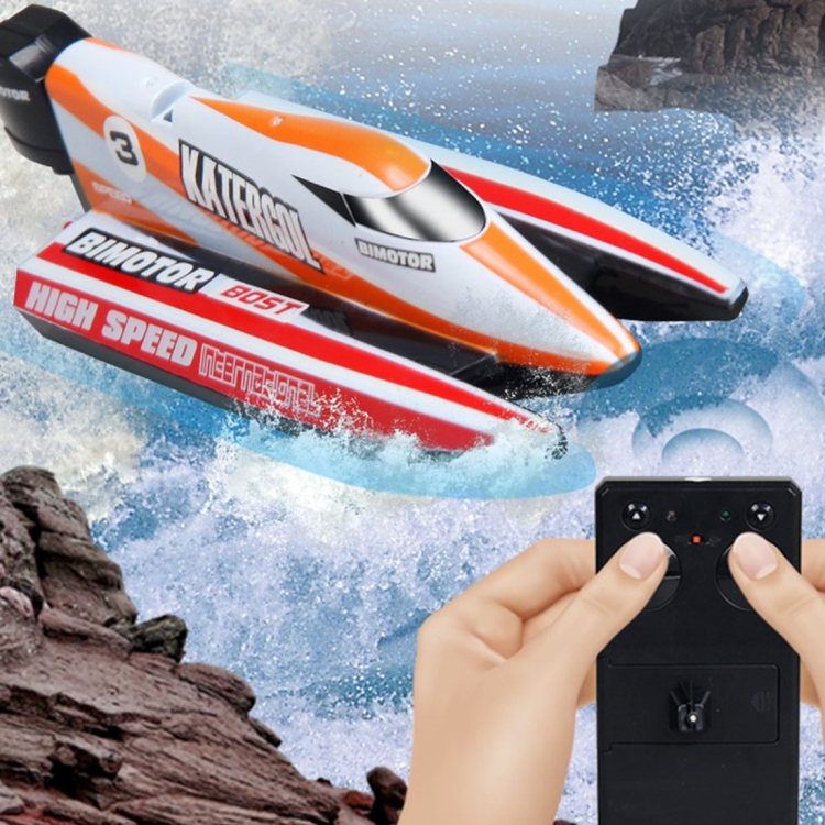 3313M 4-Channel 2.4GHz Rechargeable Mini F1 Racing Boat RC Speedboat ...