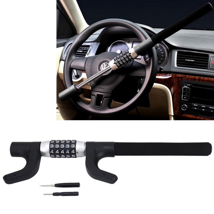 Automobile Steering Wheel Lock Anti-theft Lock Telescopic Anti-theft ...