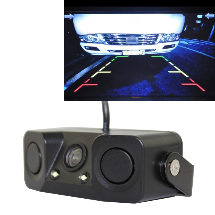 Front & Rear View Cameras - PZ-451 Car Camera LED Lights Parking Sensor ...