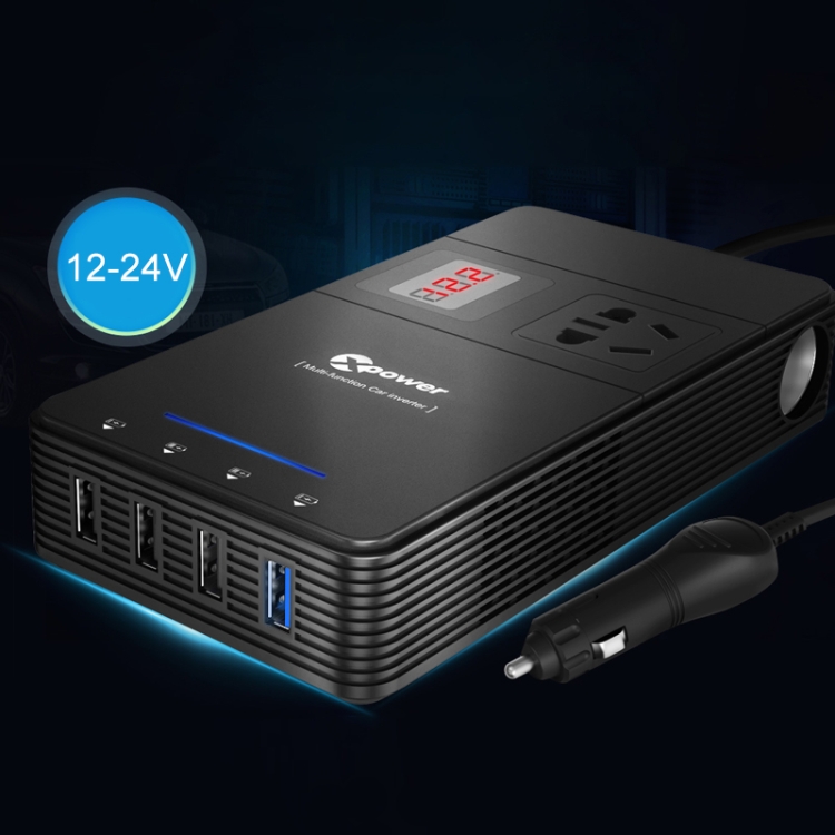 XPower T1C 310 W DC 12 V naar AC 120 V / DC 24 V naar AC 220 V Auto ...