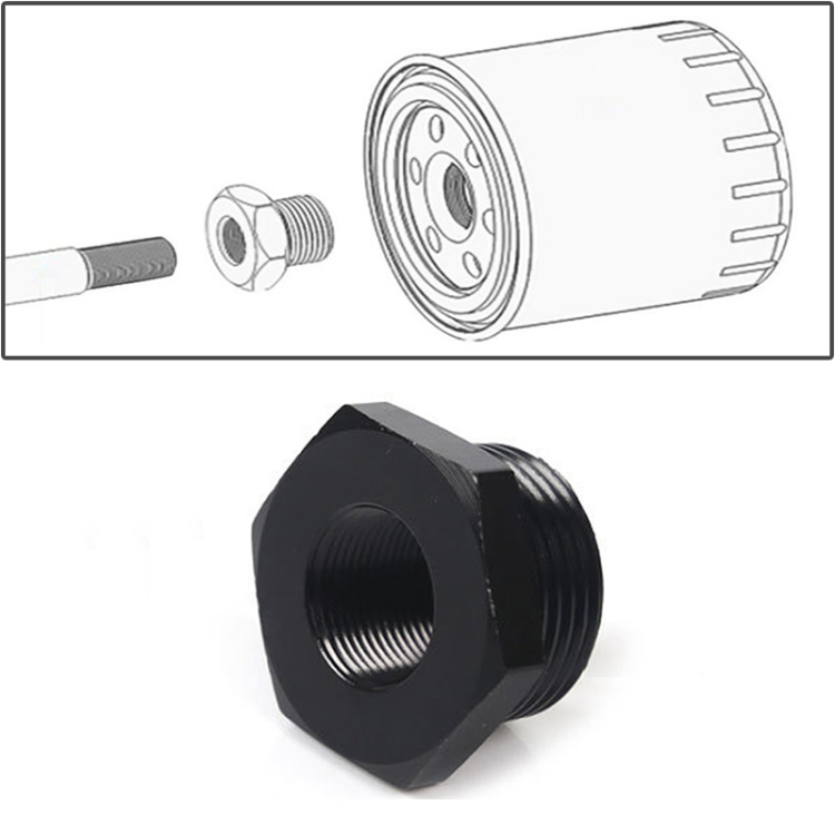 Oil Filters - Car Oil Filter Adapters 3/4NPT to 5/8-24 Threaded Joints ...