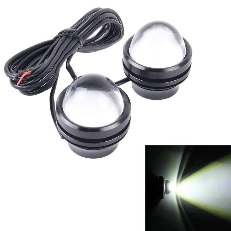 2 ชิ้น DC 12V 10W 5000K COB Eagle Eyes Light