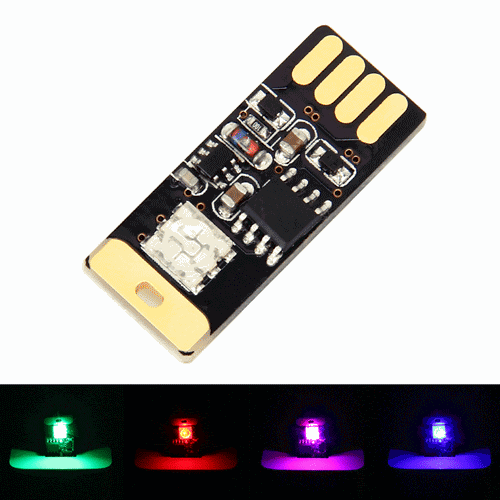 Car Styling USB LED Colorful Acoustic Atmosphere Light Touch Change ...