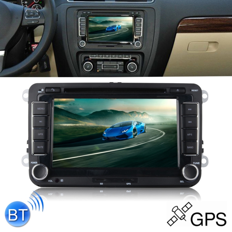 7 inch Double Din Car DVD GPS Navigator Radio 1080P HD Stereo Player ...