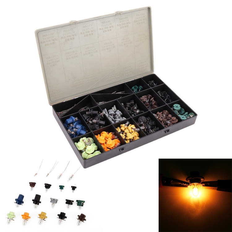 180 PCS 0.6W DC 12V Wedge Instrument Panel Light Set Dashboard Gauge ...