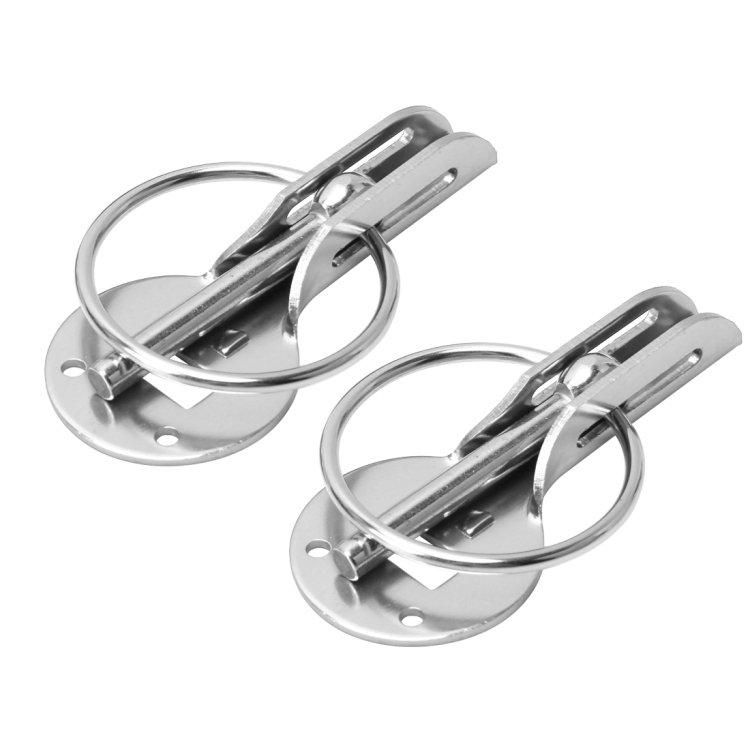 A Pair Universal Automobile Engine Cover Lock Carbon Fiber Hood Lock ...