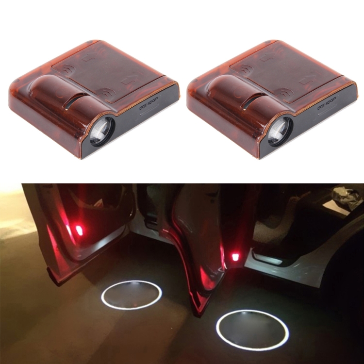 2 PCS LED Ghost Shadow Light, Car Door LED Laser Welcome Decorative ...