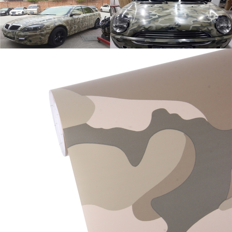 1.52m × 0.5m Cool Army Camo Car Auto Body Decals Sticker Self-Adhesive ...