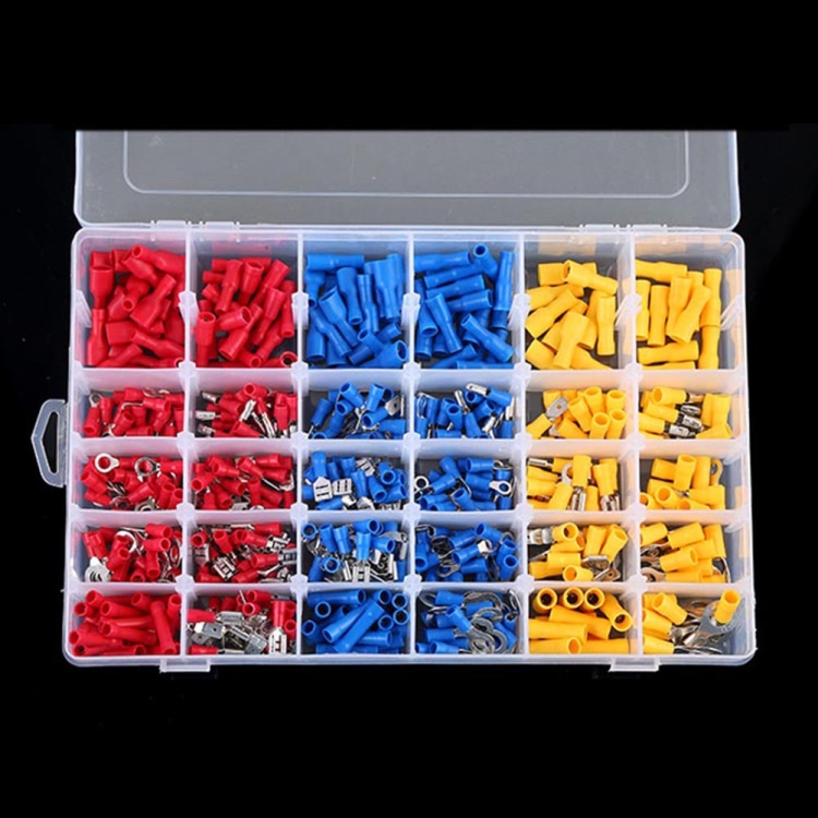 480 PCS Cold Press Electrical Insulated Terminals Crimp Connectors ...