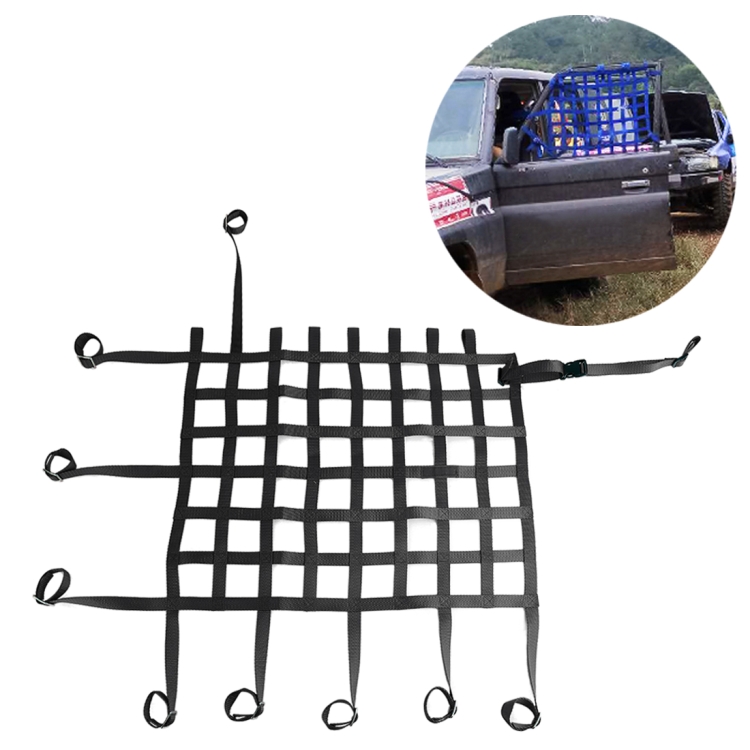 Universal Nylon Car Window Net Car Rally Racing Safety Collision Mesh ...