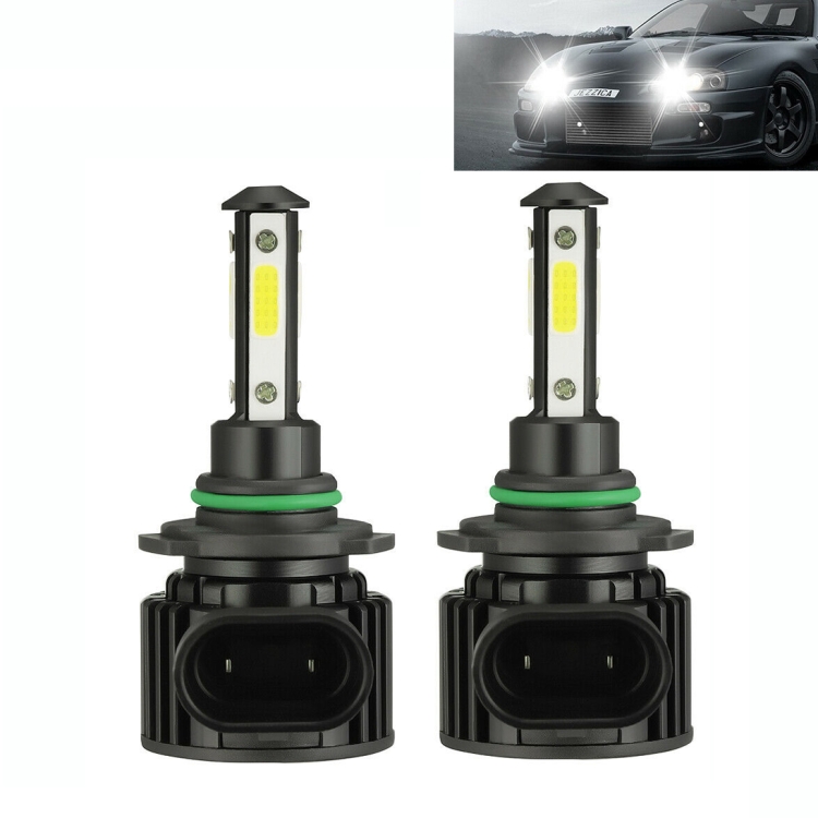 F8 9006 2 PCS 22W 3000LM 6000K Four Side DOB LED Headlight Fog Light ...