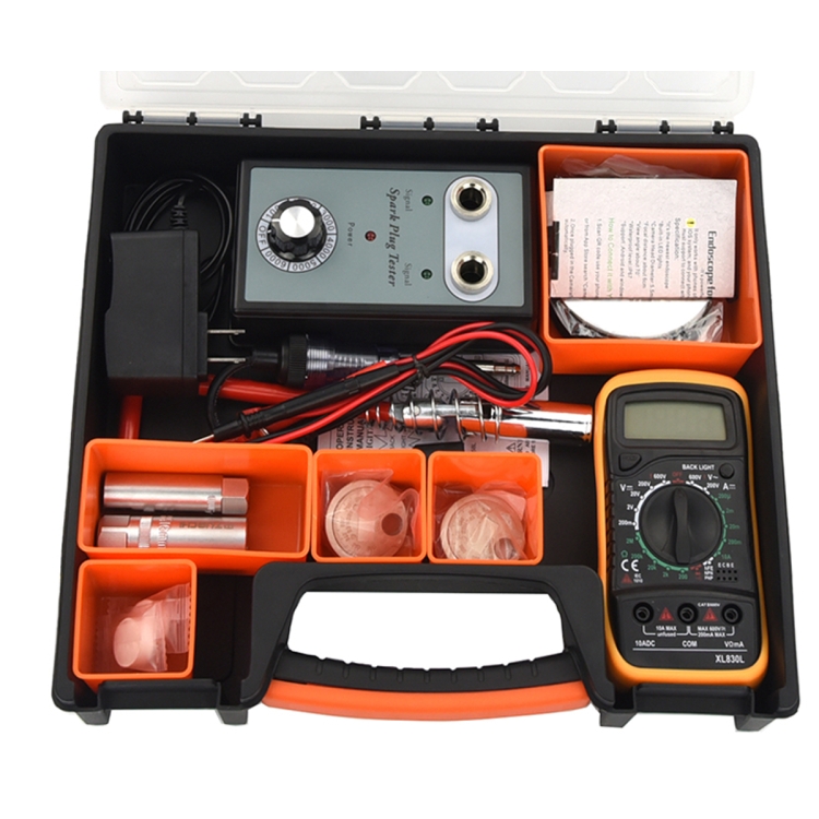 Dual Hole Car Spark Plug Tester Ignition Plug Analyzer Diagnostic Tool ...