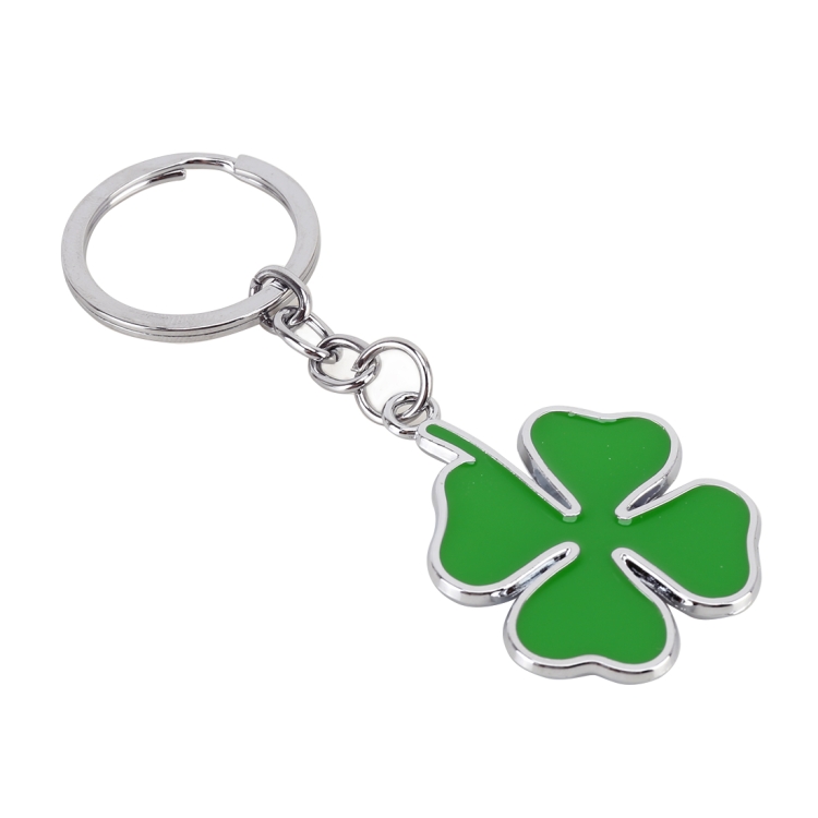 Keyrings & Novelty - Car Four-leaf Clover Shape Key Ring Metal Keychain ...
