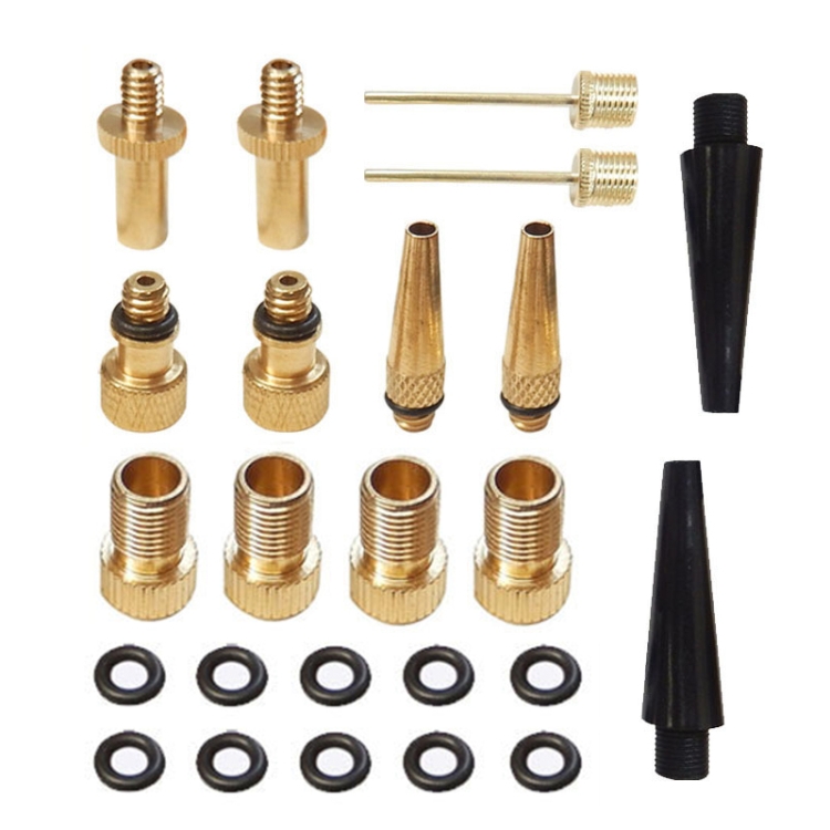 2 Sets (24 in 1 ) Inflator Adapter French Mouth / US Mouth / UK Mouth ...