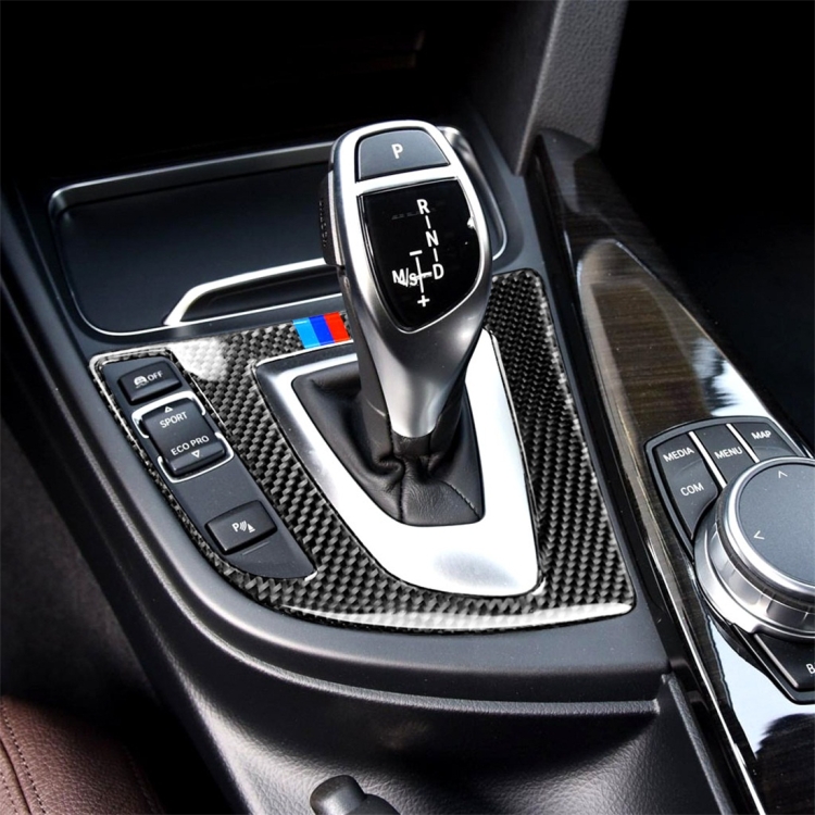 Three Color Carbon Fiber Car Gear Panel Decorative Sticker for BMW (F30 ...