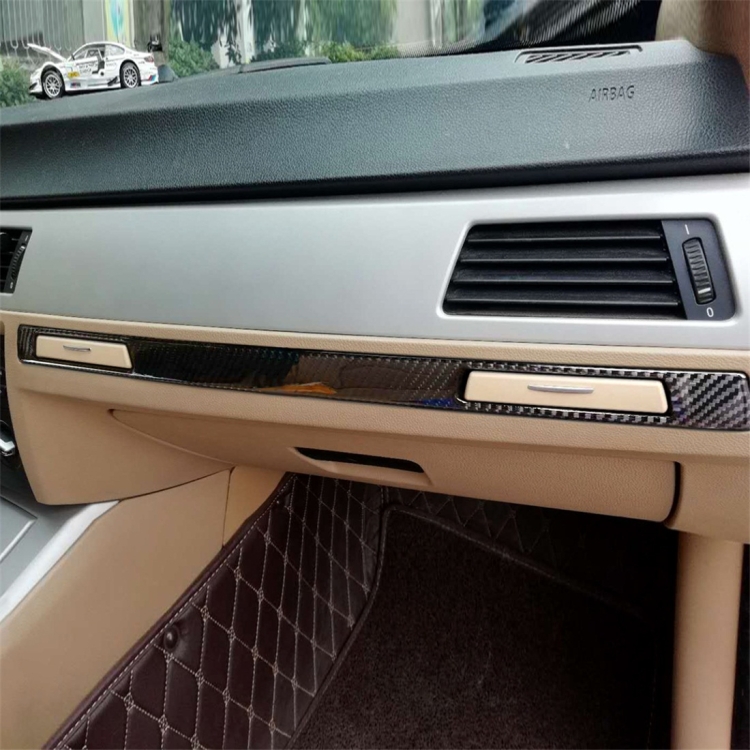 Carbon Fiber Car Left Driving Middle Control Decorative Sticker for BMW ...