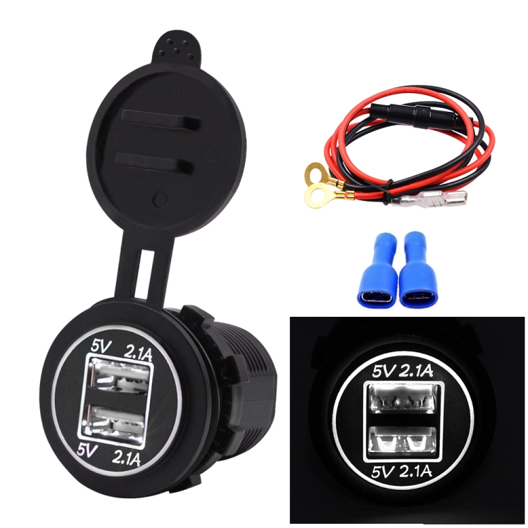 Universal Car Dual USB Charger Power Outlet Adapter 4.2A 5V IP66 with ...
