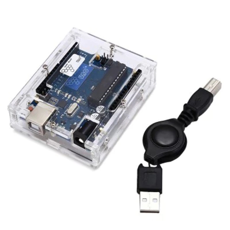 UNO R3 ATMEGA328 Development Board with Protective Case for Arduino