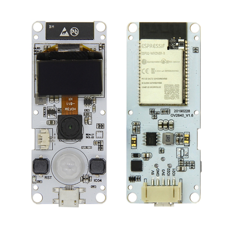 TTGO T-Camera ESP32 Module de caméra ESP32 et PSRAM OV2640 0.96 Panneau de développement de ...