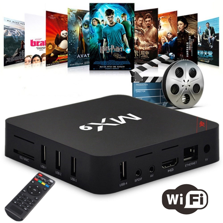 MX9 4K TV Box Android 10.0 Media Player wtih Remote Control, Allwinner ...