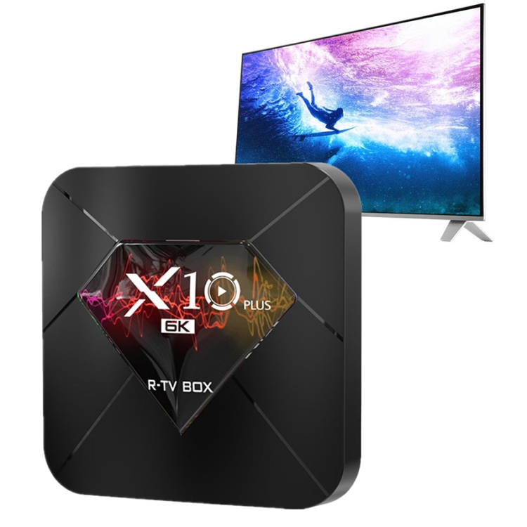 X10 Plus 6K TV Box Android 9.0 Media Player wtih Remote Control ...