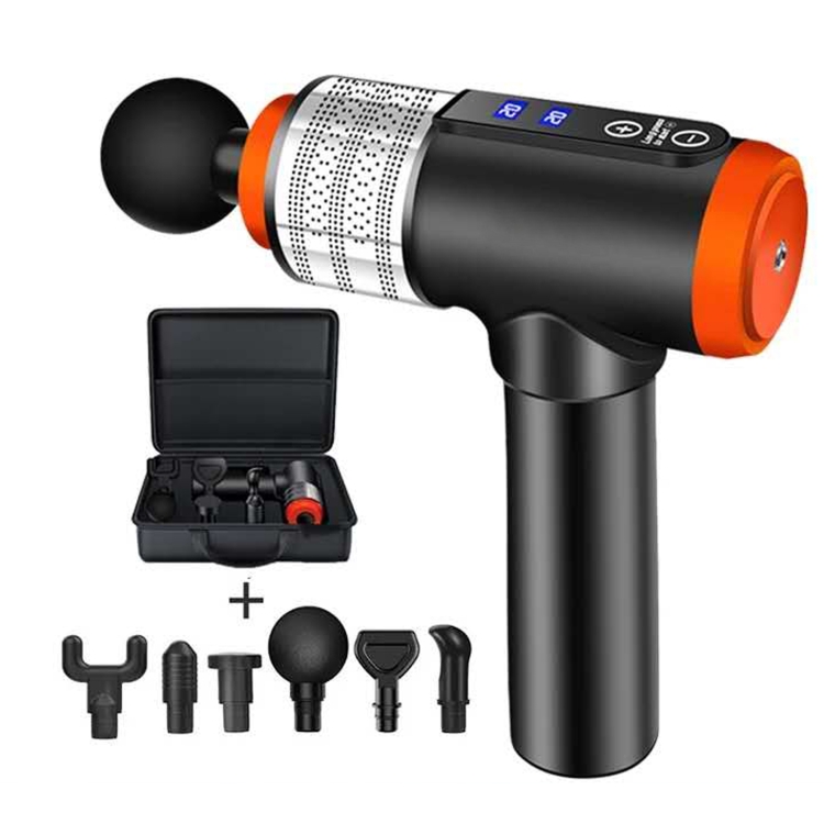 HAMTOD H08 Portable Adjustable Muscle Massager Relaxer(Black Orange)