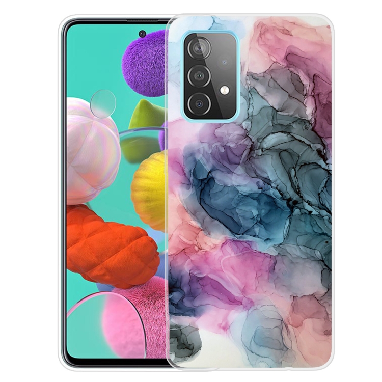 삼성 갤럭시 A52 5G / 4G 대리석 Shockproof TPU 보호 케이스 (추상 여러 가지 빛깔의)