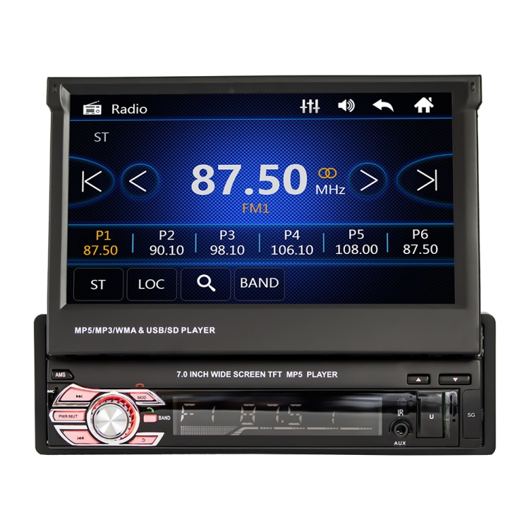 9601g รถ 7 นิ้วหน้าจอกล้องส่องทางไกลบลูทู ธ MP5 รองรับ FM / AUX / U ...