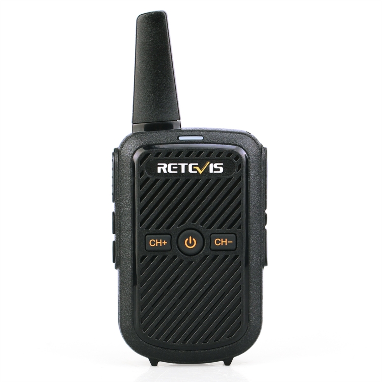 Retevis RT15 400-470MHz 16CHS 미니 양방향 라디오 무전기, EU 플러그 (블랙)