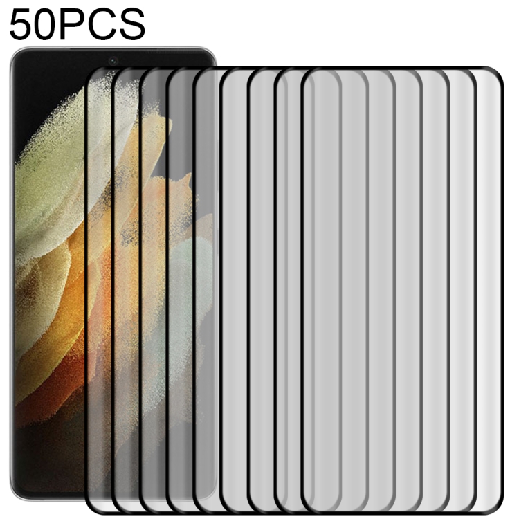For Samsung Galaxy S21 Ultra 5G 50pcs 3D Curved Silk-screen PET Full ...