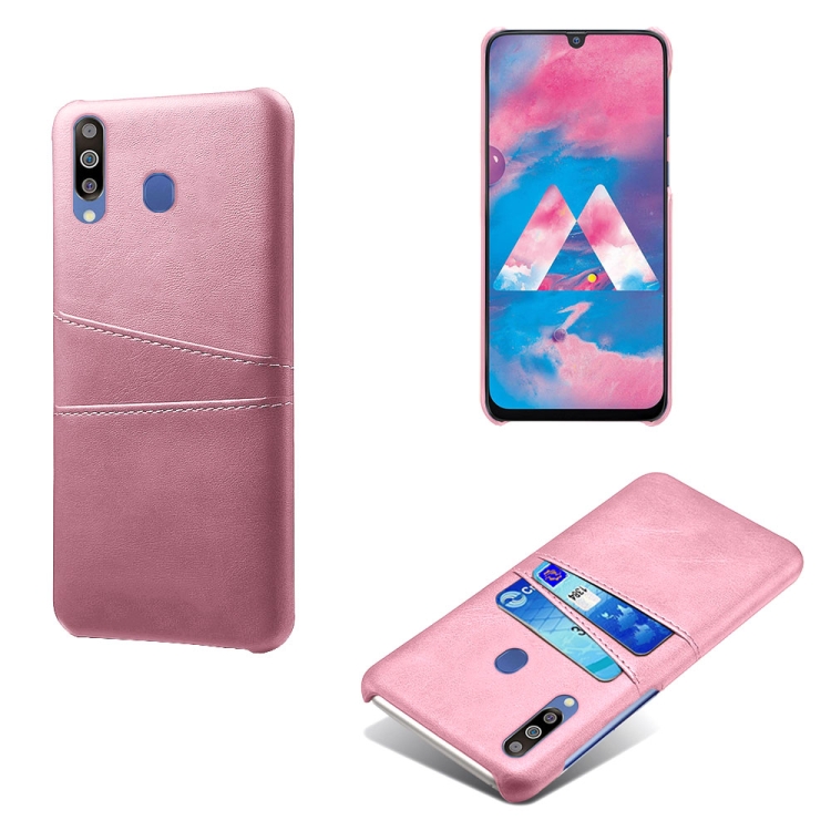 For Samsung Galaxy M30 Calf Texture PC + PU Leather Back Cover ...