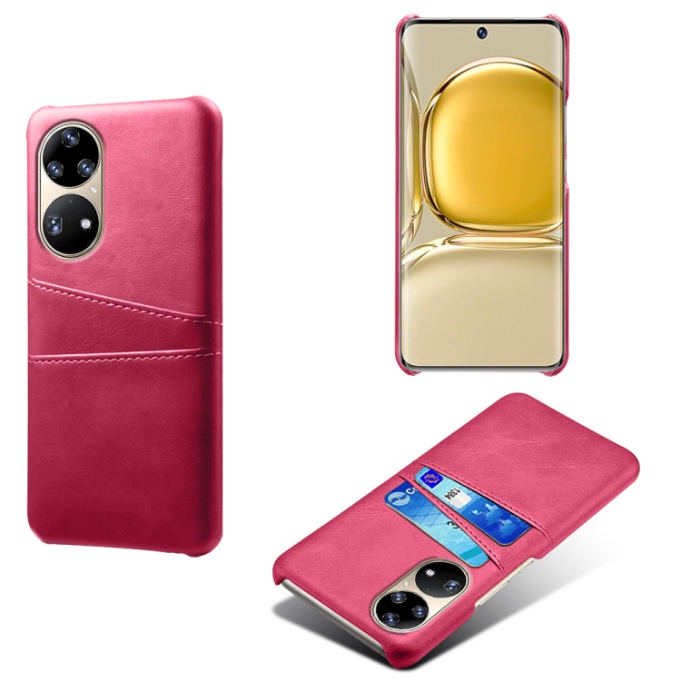 Para Huawei P50 Pro Calf Texture PC + PU CUBIERTE DE CUERO DE CUERO ...