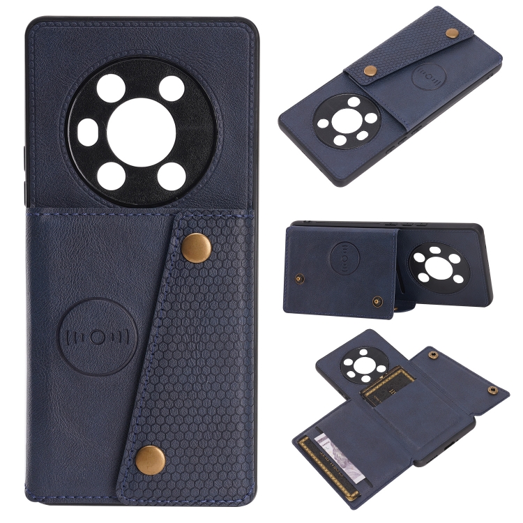 สำหรับเกียรติยศ Magic3 หัวเข็มขัดคู่ PU + TPU กันกระแทกกรณีแม่เหล็กพร้อมช่องเสียบการ์ดและผู้ถือ ...