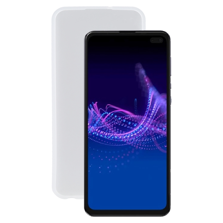 Sharp Aquos Sense 4 Plus (투명한 흰색)를위한 TPU 전화 케이스