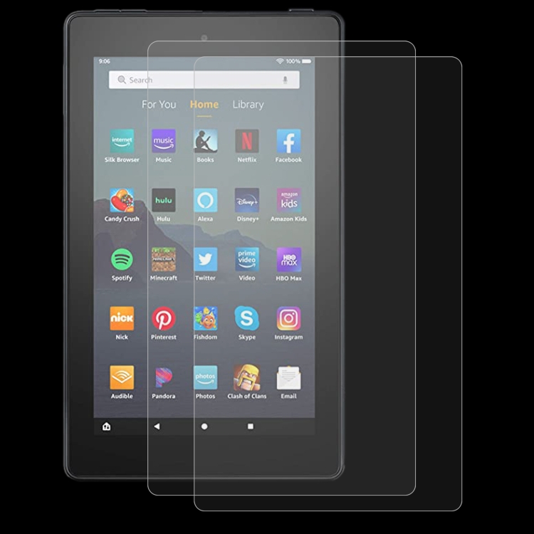 2 ชิ้น 9 ชม. 2.5D ระเบิดฟิล์มกระจกนิรภัยสำหรับ Amazon Kindle Fire 7 2019