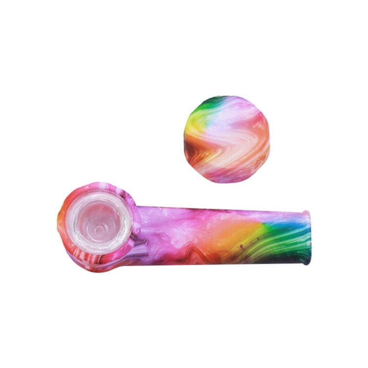 Portable Decal Silicone Mini Pipe(10)