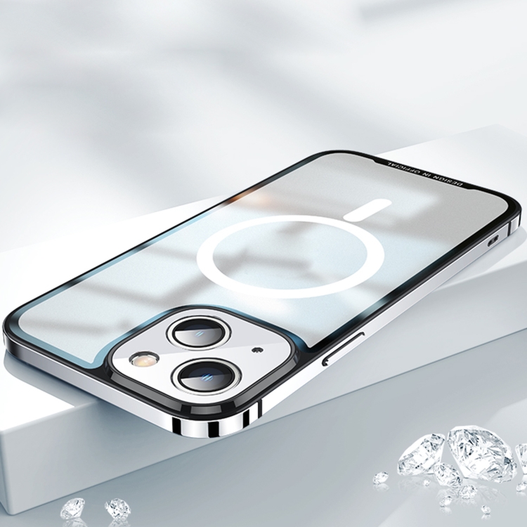 สำหรับ iPhone 12 AG Frosted PC Backplane + โครงสแตนเลสเคสโทรศัพท์ ...