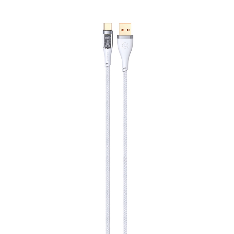 USAMS US-SJ572 Type-C / USB-C 66W Aluminum Alloy Transparent Charging ...