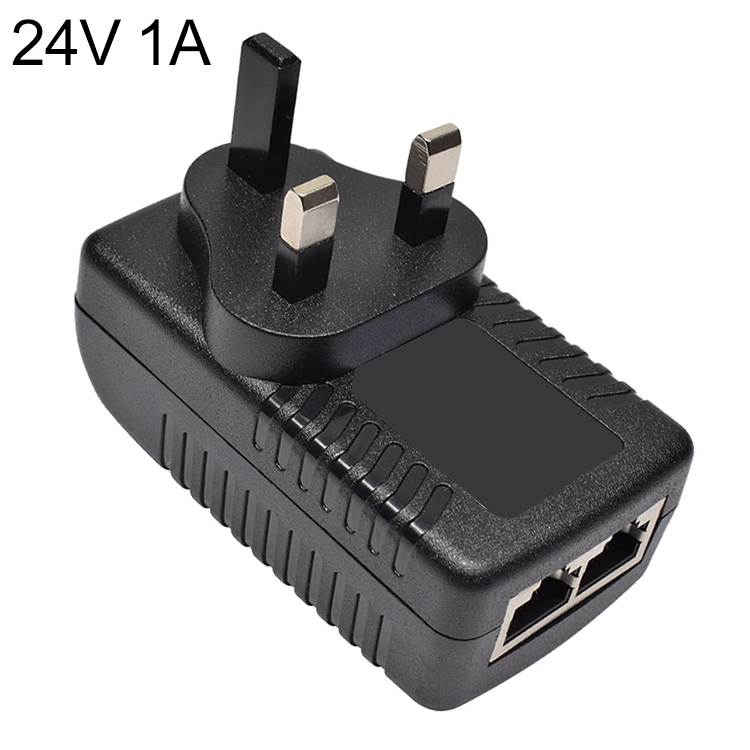 24V 1A เราเตอร์ AP Wireless Poe / LAD Power Adapter (ปลั๊กสหราชอาณาจักร)