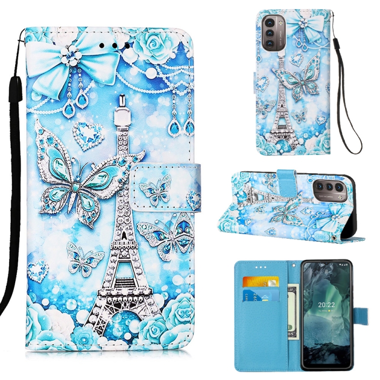 Para el dibujo de Nokia G21 / G11 Drawing Plain Weave Leather Case ...