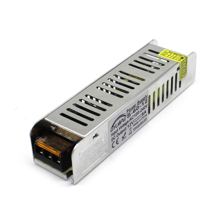 S-60-12 DC12V 60W 5A Inverter di alimentazione a commutazione CC regolato fai-da-te