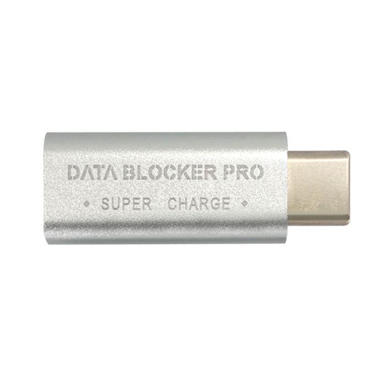 GE07 USB-C / Type-C Data Blocker ตัวเชื่อมต่อการชาร์จอย่างรวดเร็ว (สีเงิน)