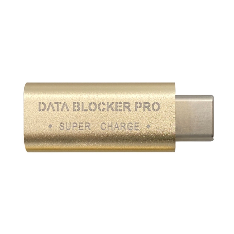 GE07 USB-C / Type-C Data Blocker Fast Charging Connector(Gold)