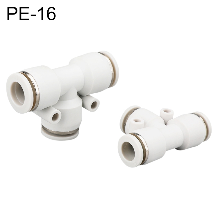 PE-16 LAIZE PE T-type Tee Pneumatic Quick Fitting Connector