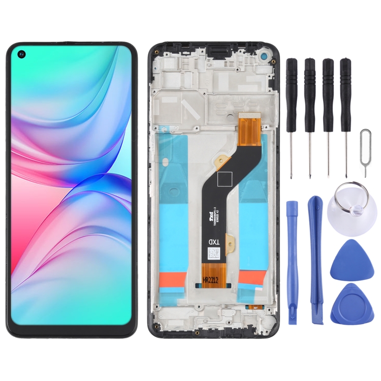 หน้าจอ LCD OEM สำหรับ infinix Hot 10 X682B X682C Digitizer สมัชชาเต็ม ...