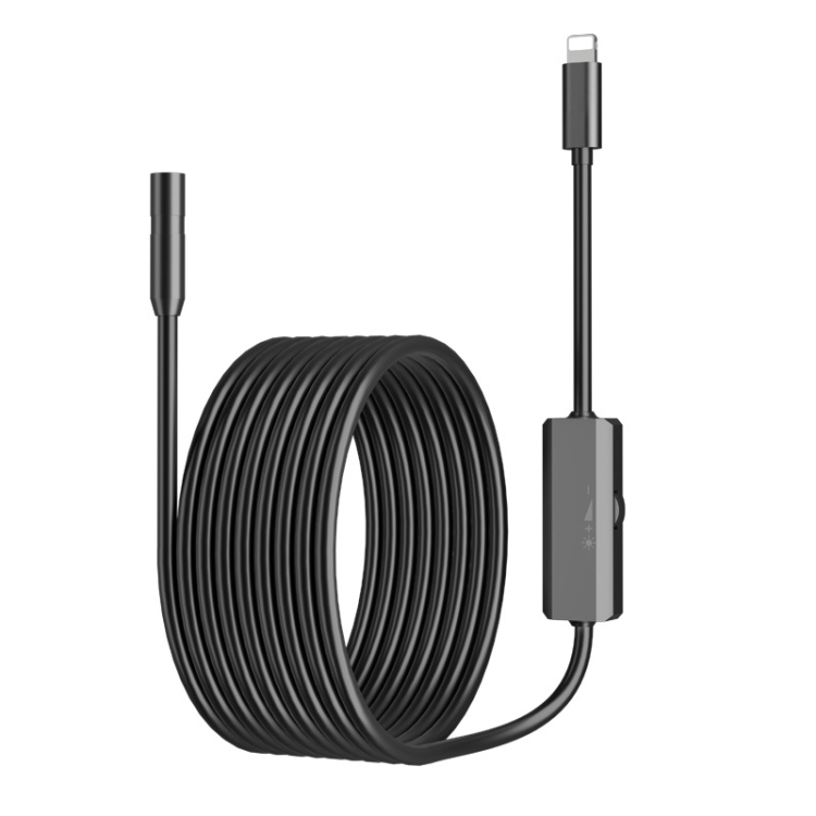 AN112 IP68 8LEDS 8mm Industrial Videoscope for 8 Pin, Length:5m ...