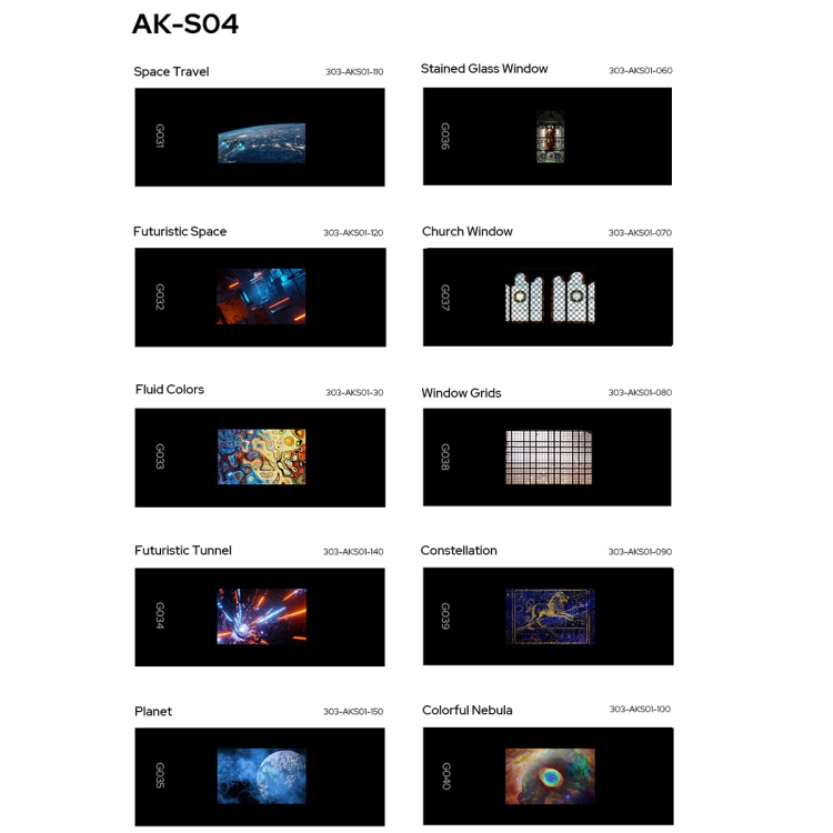 Godox AK-S04 10 in 1 Transparencies Collection Slide Set for Godox AK ...
